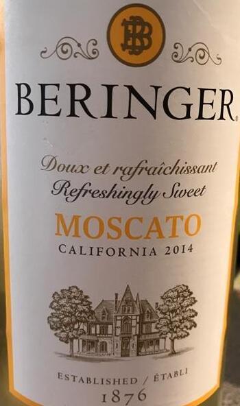 Beringer California Collection Moscato, California, USA-贝灵哲酒庄葡萄酒-价格-评价 ...